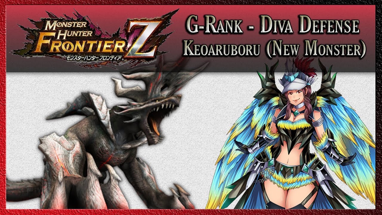 Monster Hunter : Frontier Z | G-Rank | Keoaruboru (New Monster) - YouTube