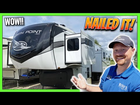 Luxury Full Time Mid Bunk or Office!! 2023 North Point 377RLBH - YouTube