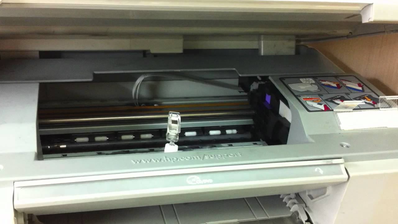 HP-c5380噴墨印表機故障狀況 - YouTube