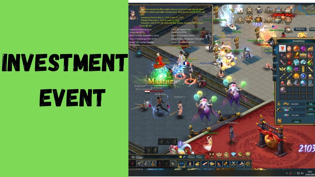Conquer Online - INVESTMENT quest part 2 (itens) - YouTube