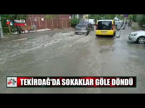 Tekirdağ'da Sokaklar Göle Döndü