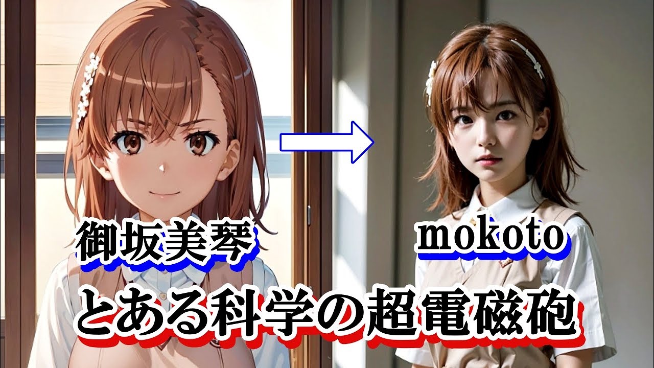 『4K Ai art』 Misaka Mikoto - Toaru Kagaku no Railgun 【ai lookbook】cute girl - YouTube