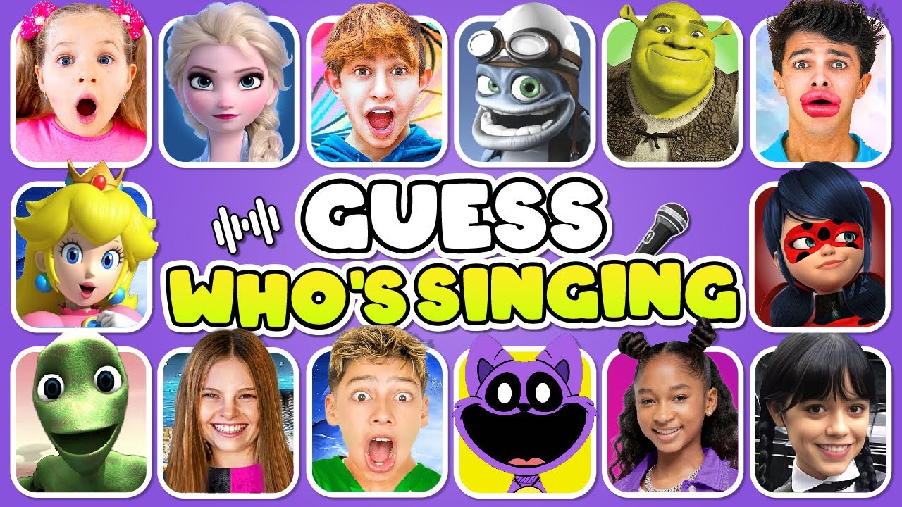 Guess Who's Singing? | Wednesday, Salish Matter, Diana, Like Nastya ...