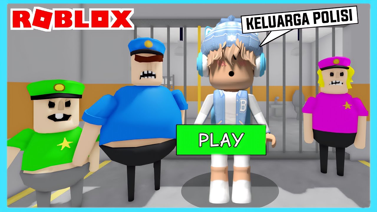 Aku Terjebak Didalam Penjara Keluarga 3 Polisi Di Game Roblox New ...