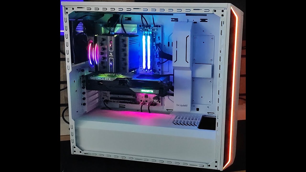 White Custom Gaming PC - YouTube