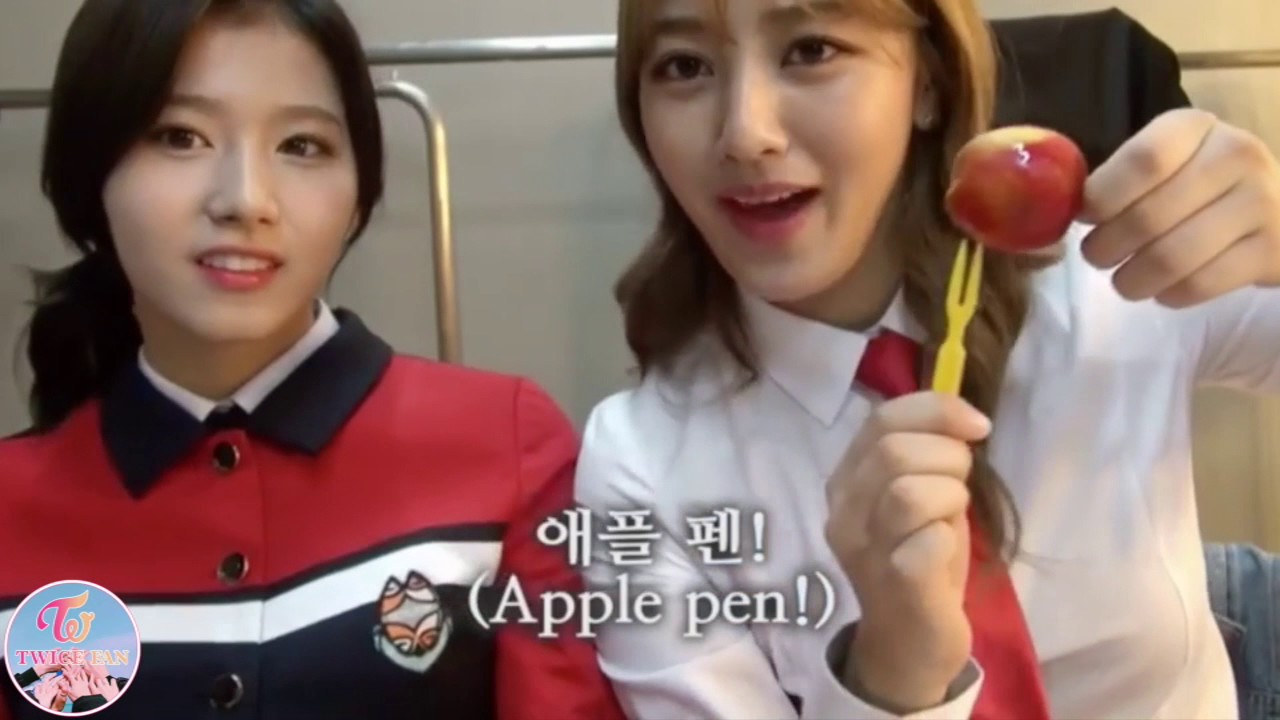 (TWICE) PPAP Pen Pineapple Apple Pen | Sana & Jihyo - YouTube