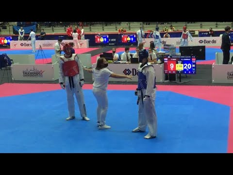 DEMIRCIOGLU Huseyin berat (TUR) BOZIC Pasko (CRO) European Taekwondo U21 Champ. 2021  +87kg FİNAL