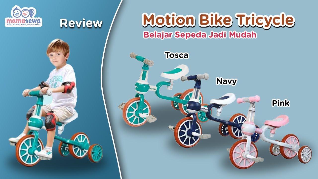 Motion Bike Tricycle - Belajar Sepeda 3 Fungsi (Sepeda Roda 4 - Roda 2 ...
