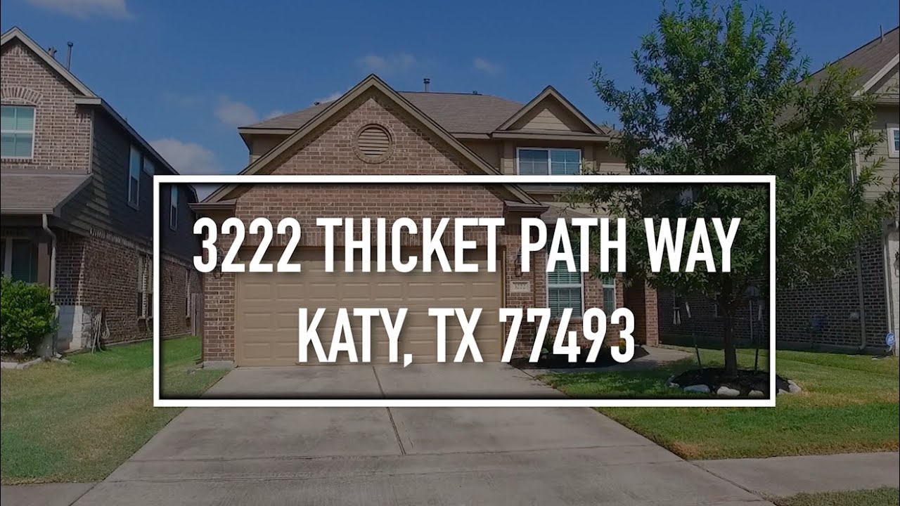 3222 Thicket Path Way Katy, TX 77493 - YouTube