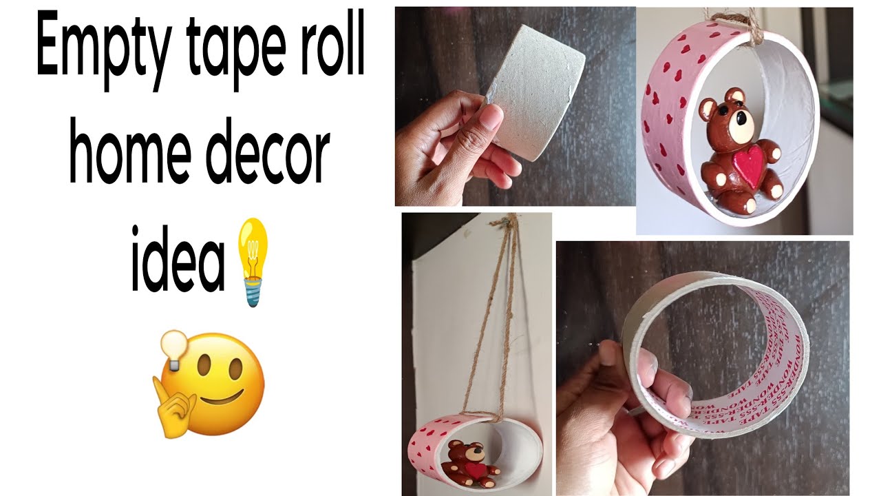 DIY Empty Tape Roll home decor 💡|| Best out of waste ||how to use waste ...