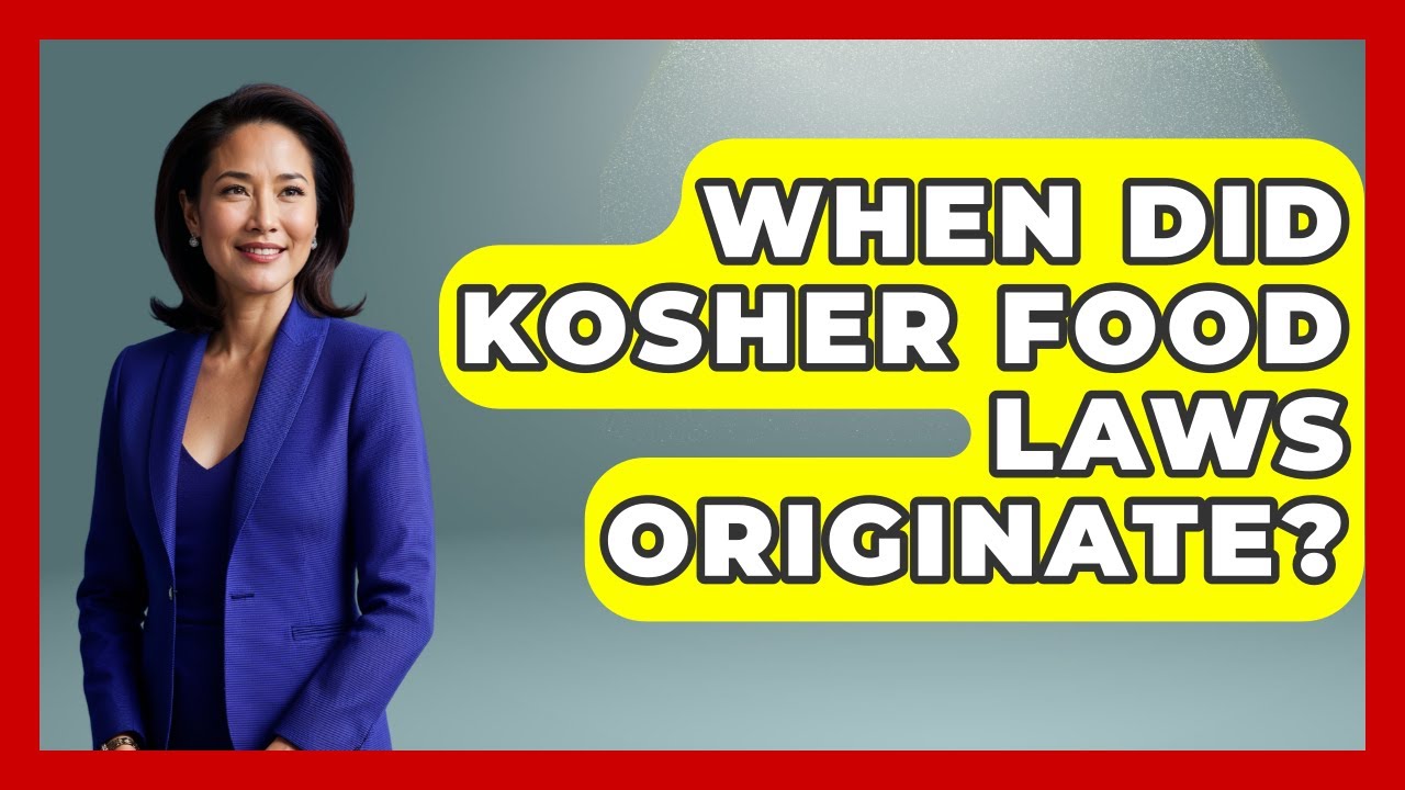 When Did Kosher Food Laws Originate? | The Kosher Way News - YouTube