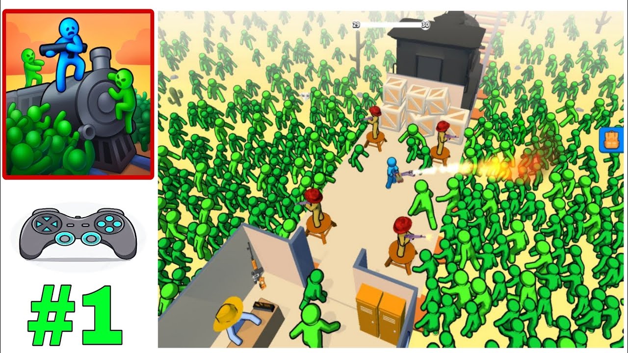 Train Defense:Zombie Game survival part 1 (IOS_Android) - YouTube