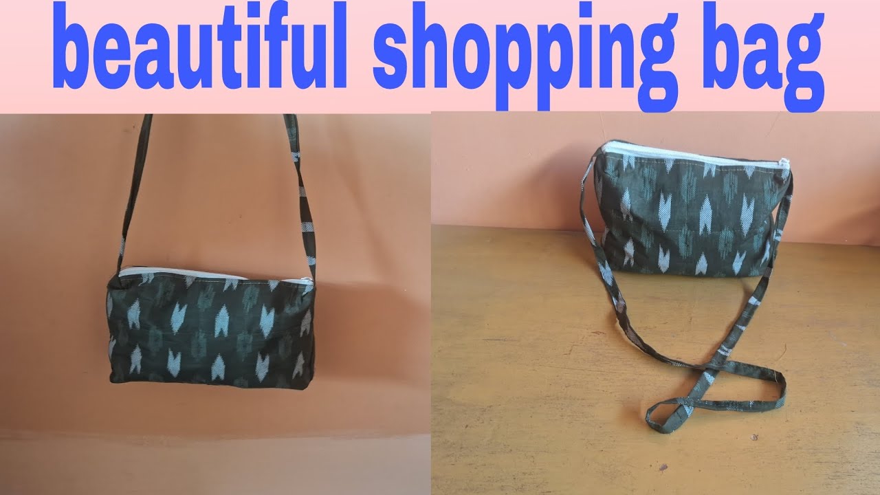 Shopping bag tutorial || beautiful sling bag making at home 👜 || - YouTube
