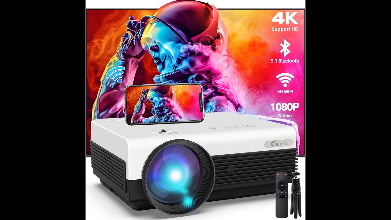 Crumisy V6 Mini Projector Review – Pros & Cons - Native 1080P Outdoor ...