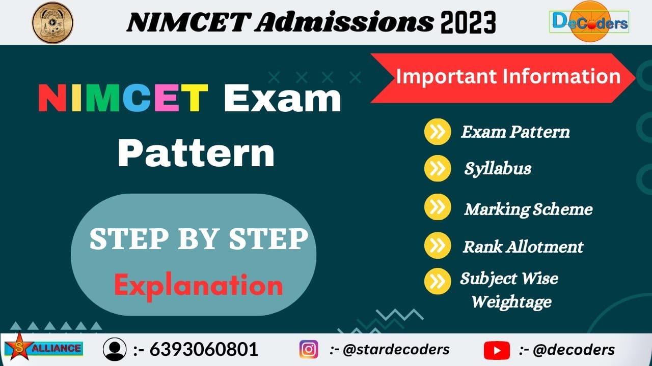 NIMCET 2023 test pattern - YouTube