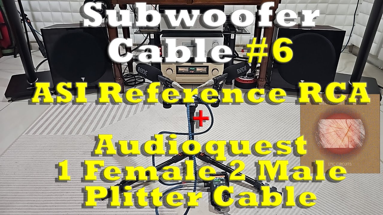 Subwoofer Cable #6 : Audioquest 1xFemale 2xMale Splitter cable + ASI ...