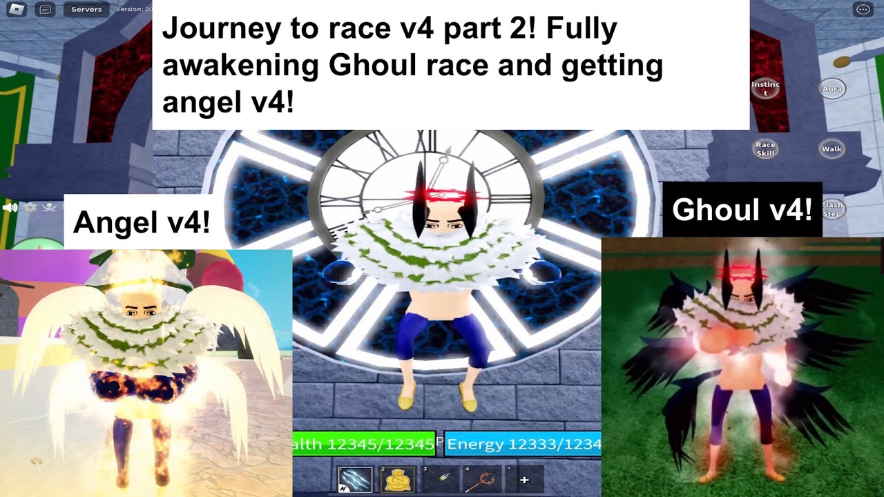 Journey to race v4 part 2! Fully awakening ghoul v4 and getting angel ...