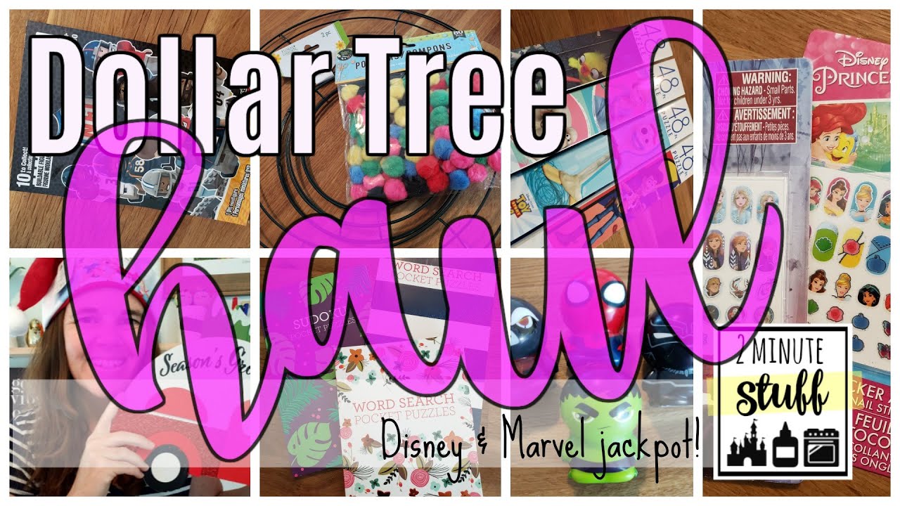Dollar Tree HAUL || Disney & Marvel jackpot! || Dec '19 - YouTube