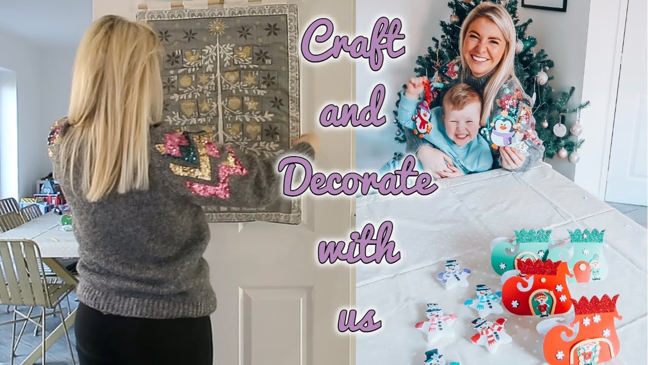 COSY CHRISTMAS VLOG | CRAFT AND DECORATE WITH US | ellie polly - YouTube