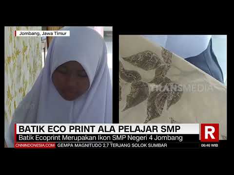 Batik Eco Print Ala Pelajar SMP | REDAKSI PAGI  AKHIR PEKAN 300723
