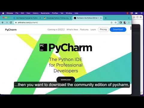 Week 8 - Lesson 1 : setting up for python - YouTube