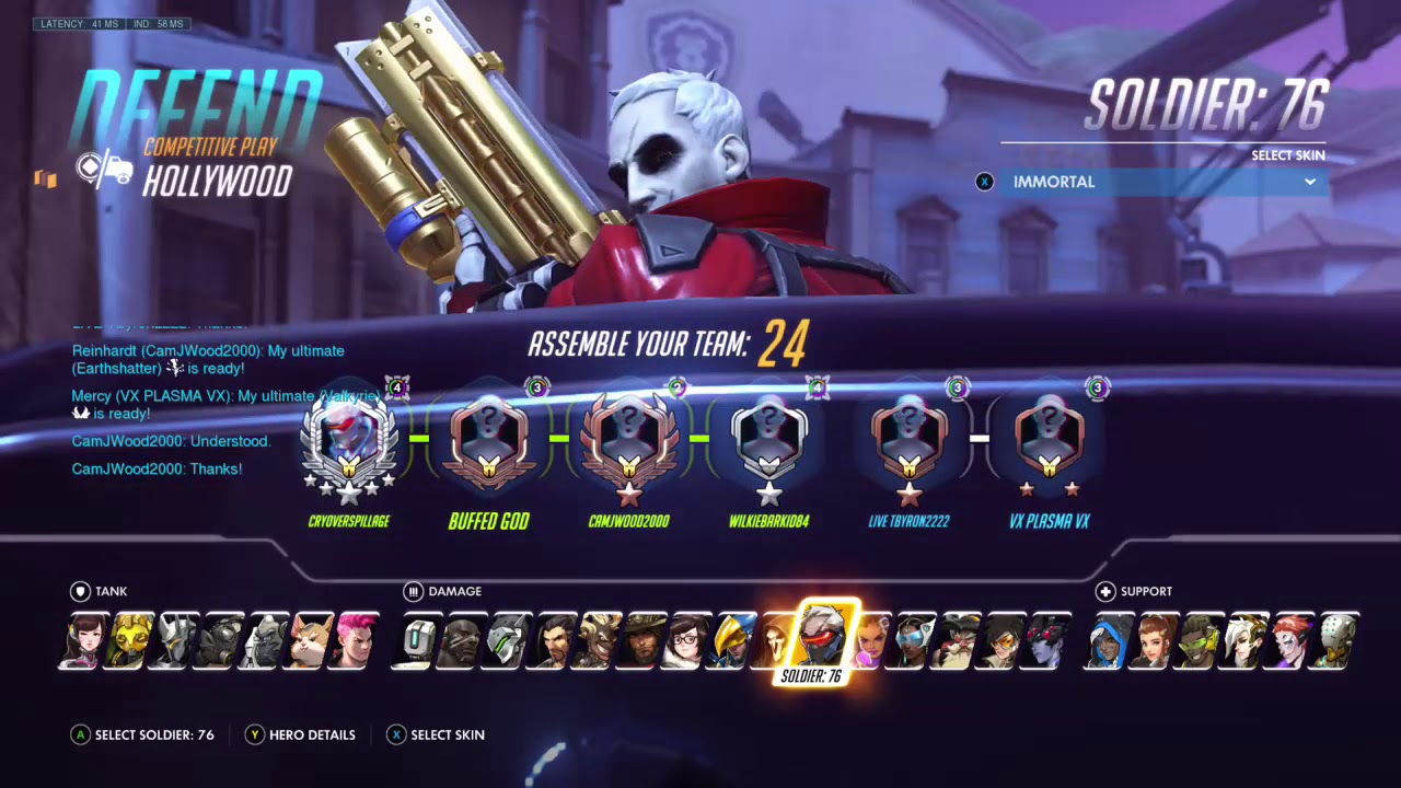 Overwatch: Perfect Hollywood parking on Character Select screen! - YouTube