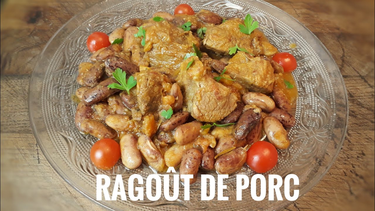 RAGOÛT de PORC AUX HARICOTS ROUGES - YouTube