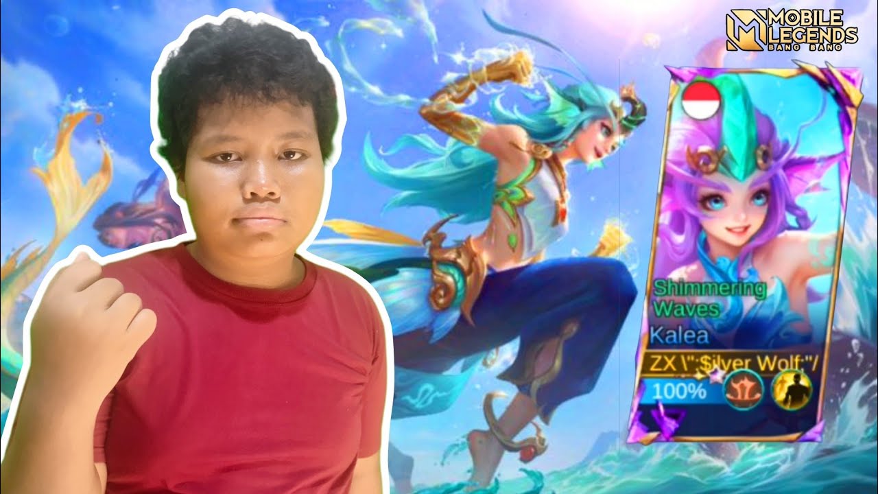 SOLO RANK MAIN KALEA PAKAI SKIN SHIMMERING WAVES!! - Mobile Legends ...