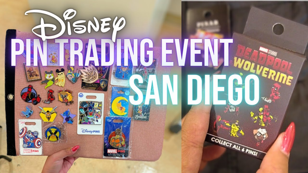 Disney Pin Trading Event in SAN DIEGO!🌞| A lot of Good Pins for My ...