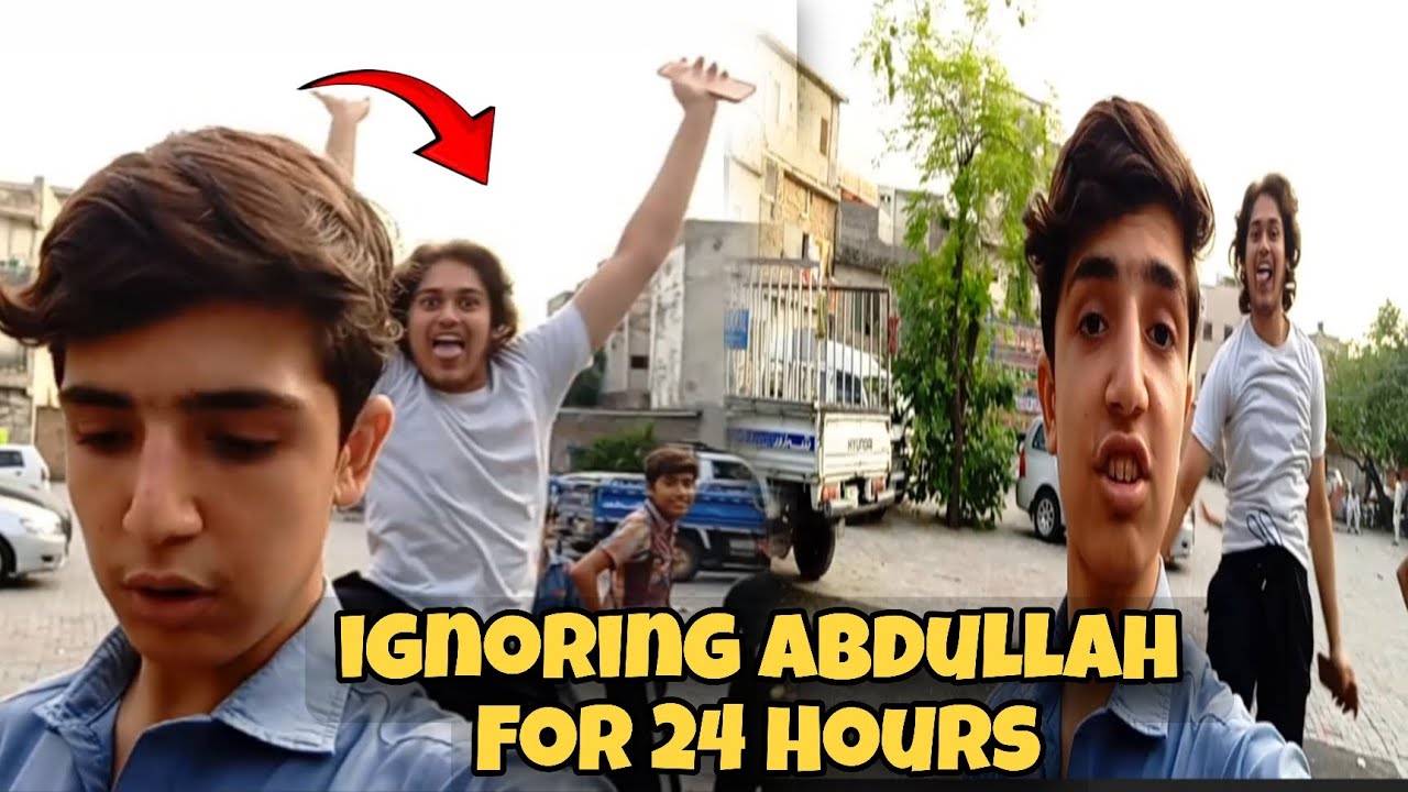 Ignoring Abdullah For 24 Hours!🤣 Angry Reaction 🤬! Abdullah Rafay Vlogs ...