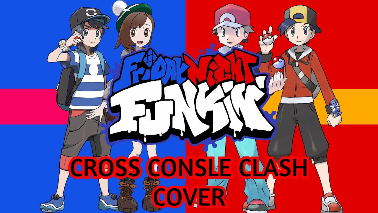 Cross Console Clash but it's Red and Ethan vs. Gloria and Elio - FNF Pokémon Cover - YouTube