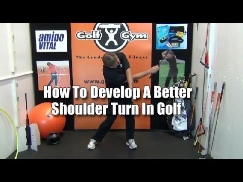 How To Develop A Better Shoulder Turn in Golf - YouTube