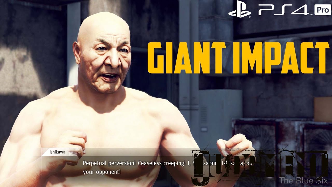Judgment - Giant Impact Boss Fight [PS4 Pro] - YouTube