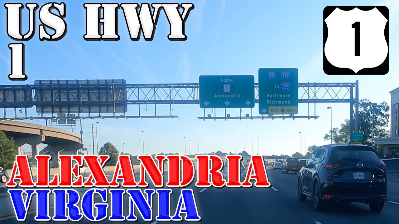 US 1 North - Woodbridge to Alexandria - Virginia - 4K Highway Drive ...