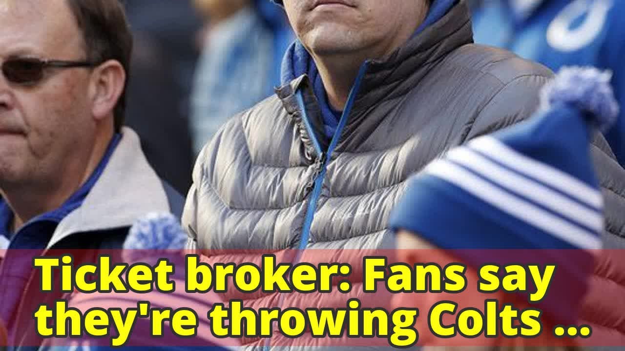 Ticket broker: Fans say they're throwing Colts tickets in trash - YouTube
