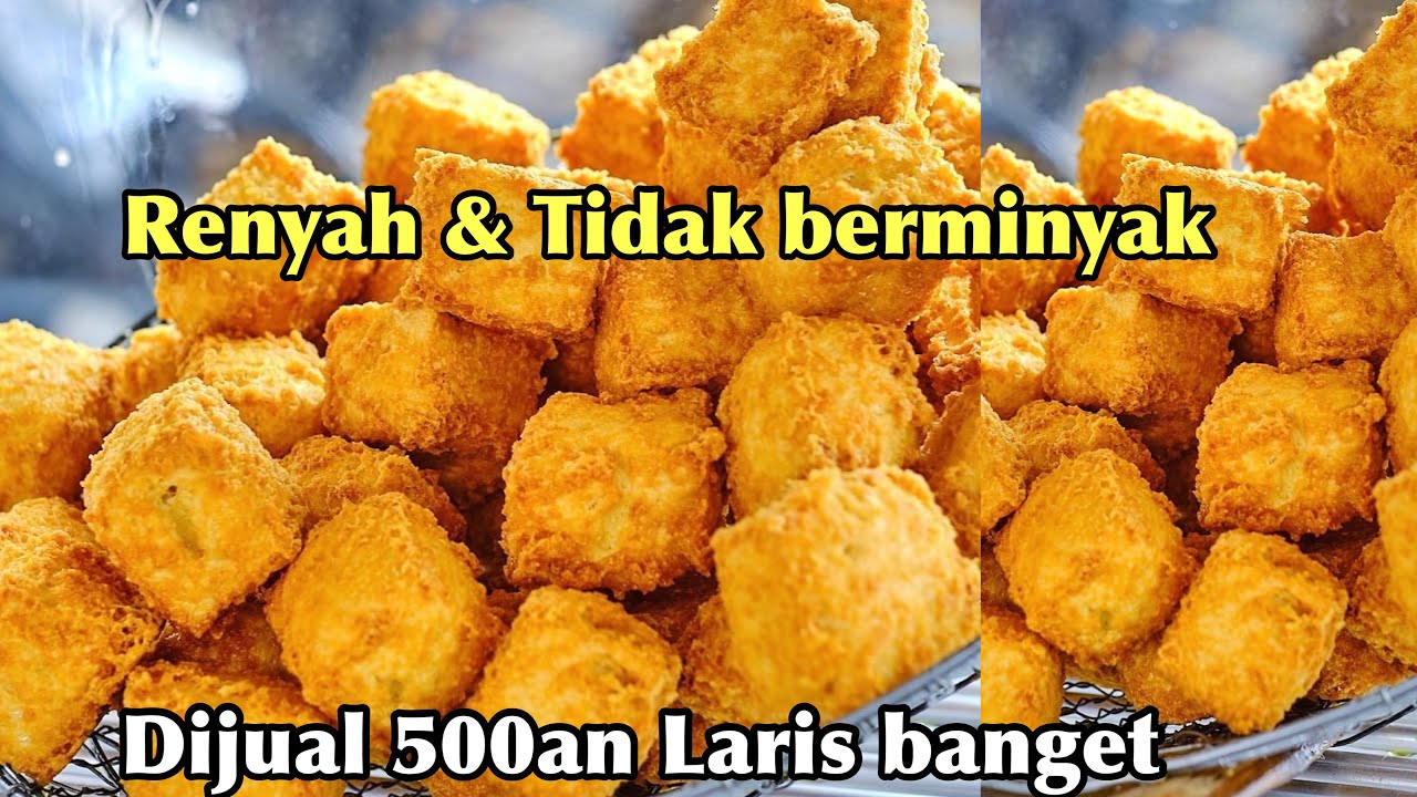 Dijual 500an, Tahu Crispy Renyah tidak berminyak ini laris banget ...