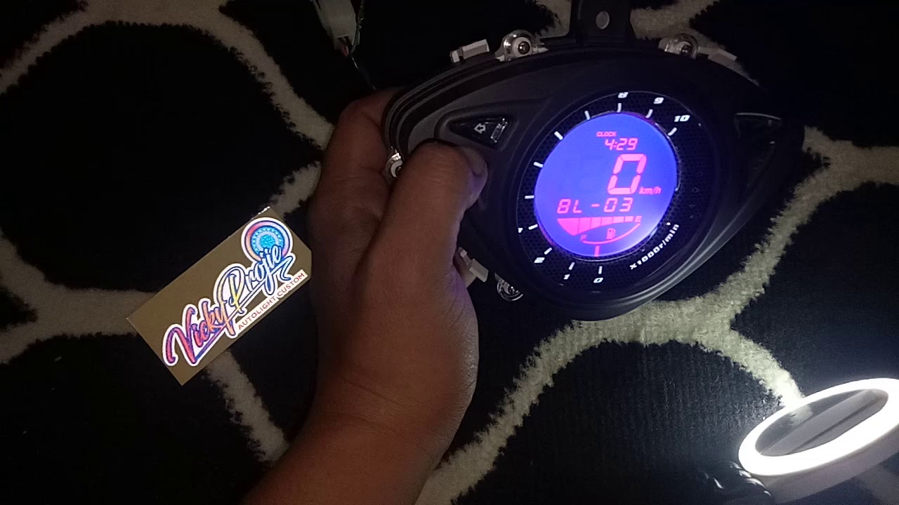 Speedometer digital yamaha mio - YouTube