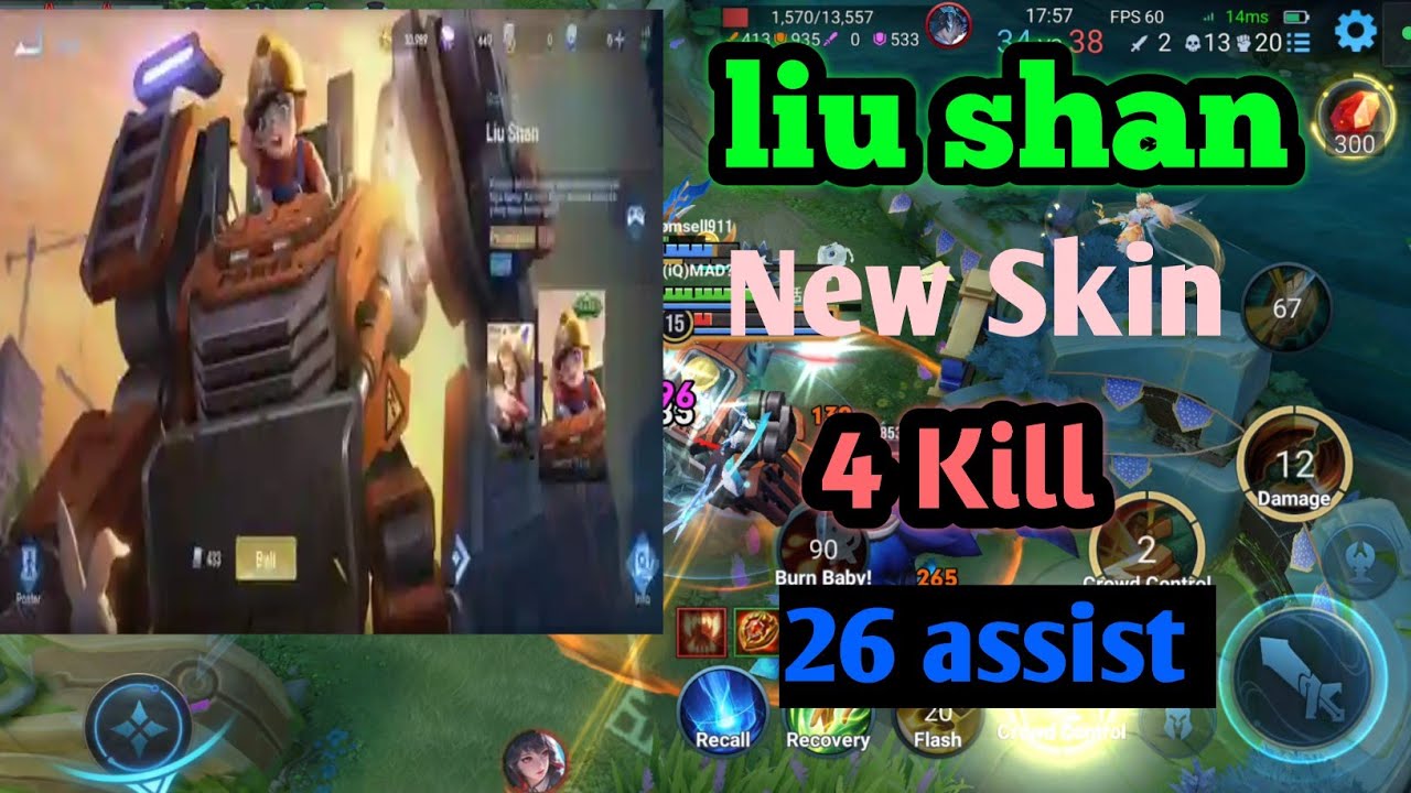Liu Shan New Skin 4 Kill 26 Assist honor Of kings support game play ...