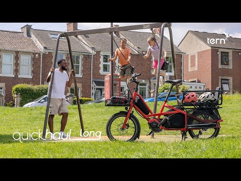 Meet the Tern Quick Haul Long: The 2-Passenger Electric Cargo Bike for Families | Tern Bicycles