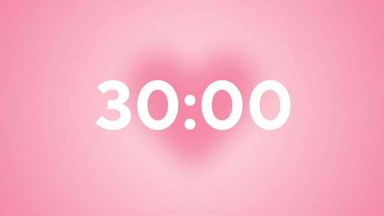 30 minutes Pink Aura Timer | No Music | Timer For Studying, Work ...