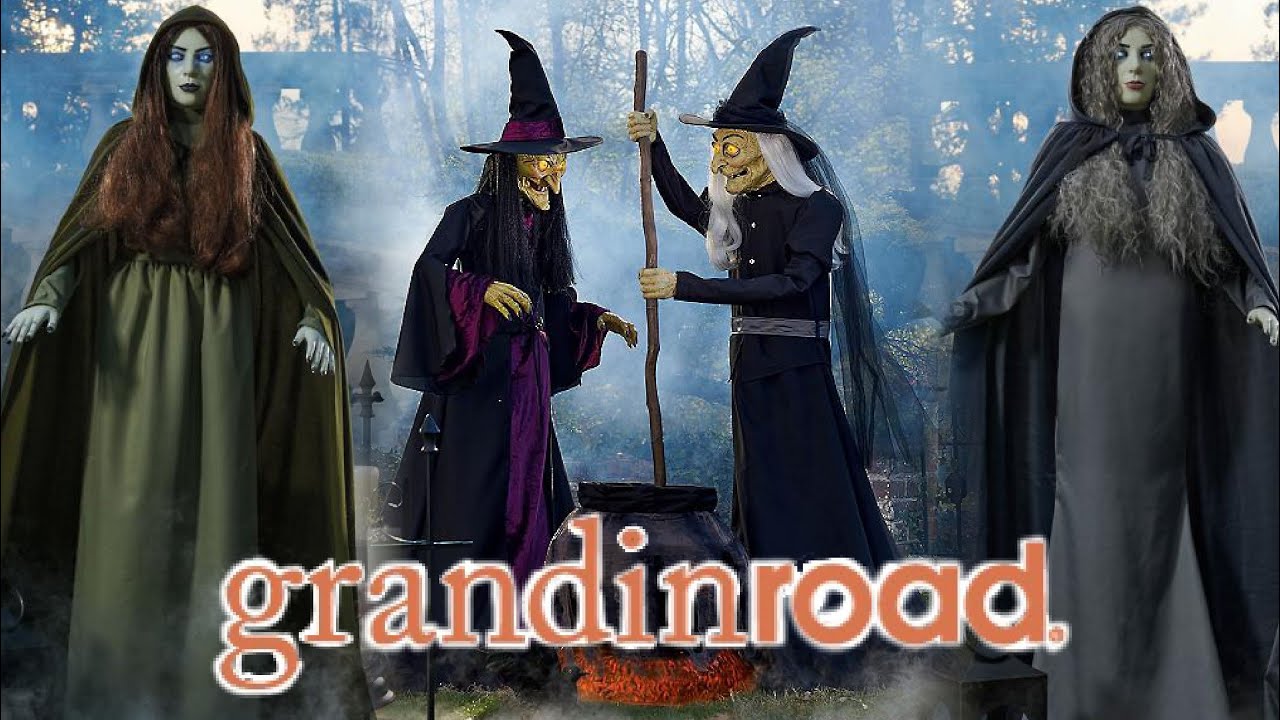 NEW FOR 2021. Grandin Road Halloween Props Videos & Photos - YouTube
