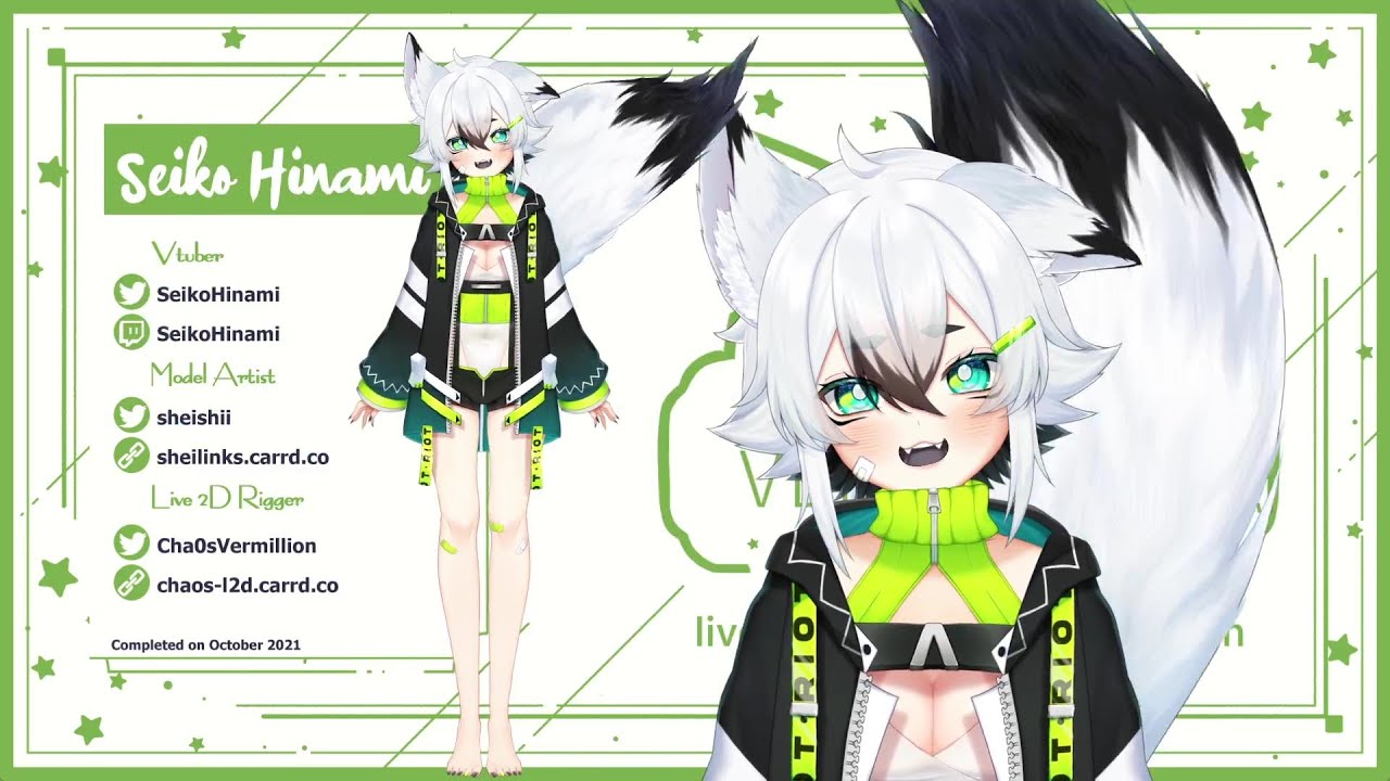 [Vtuber] Seiko Hinami Model Showcase [Live2D] - YouTube