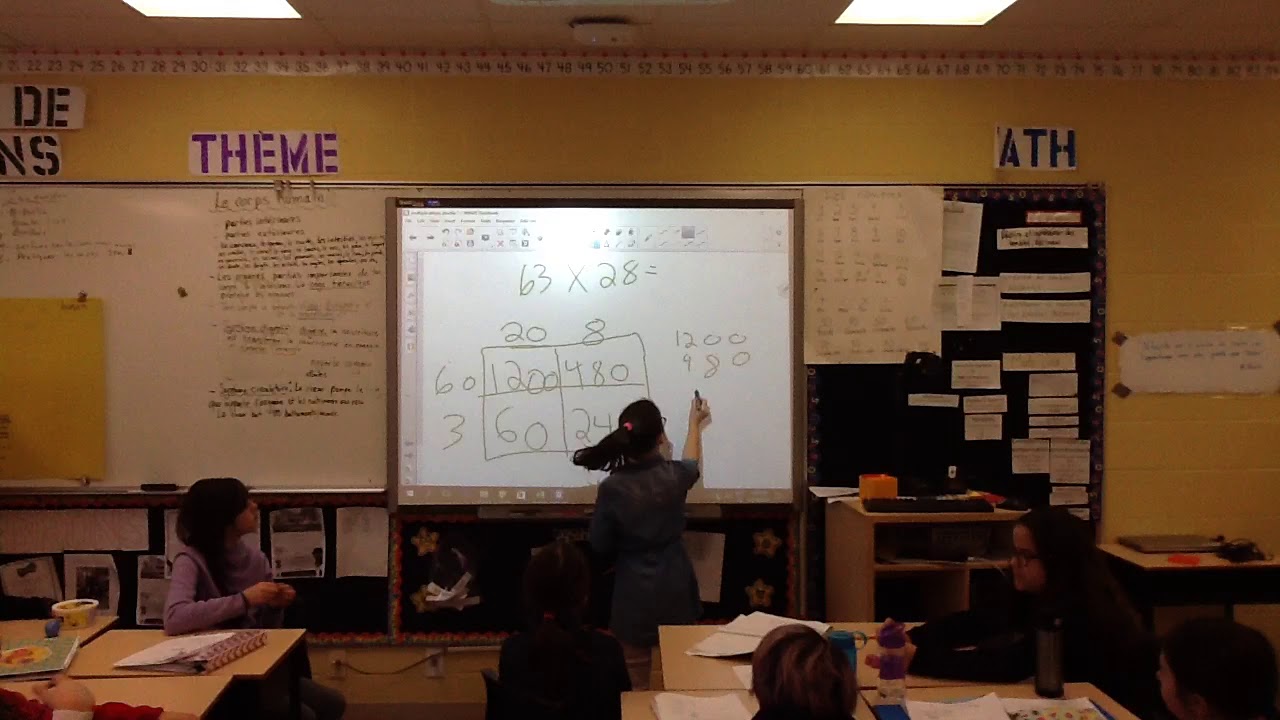 Window 2 digits by 2 digits multiplication strategy - YouTube