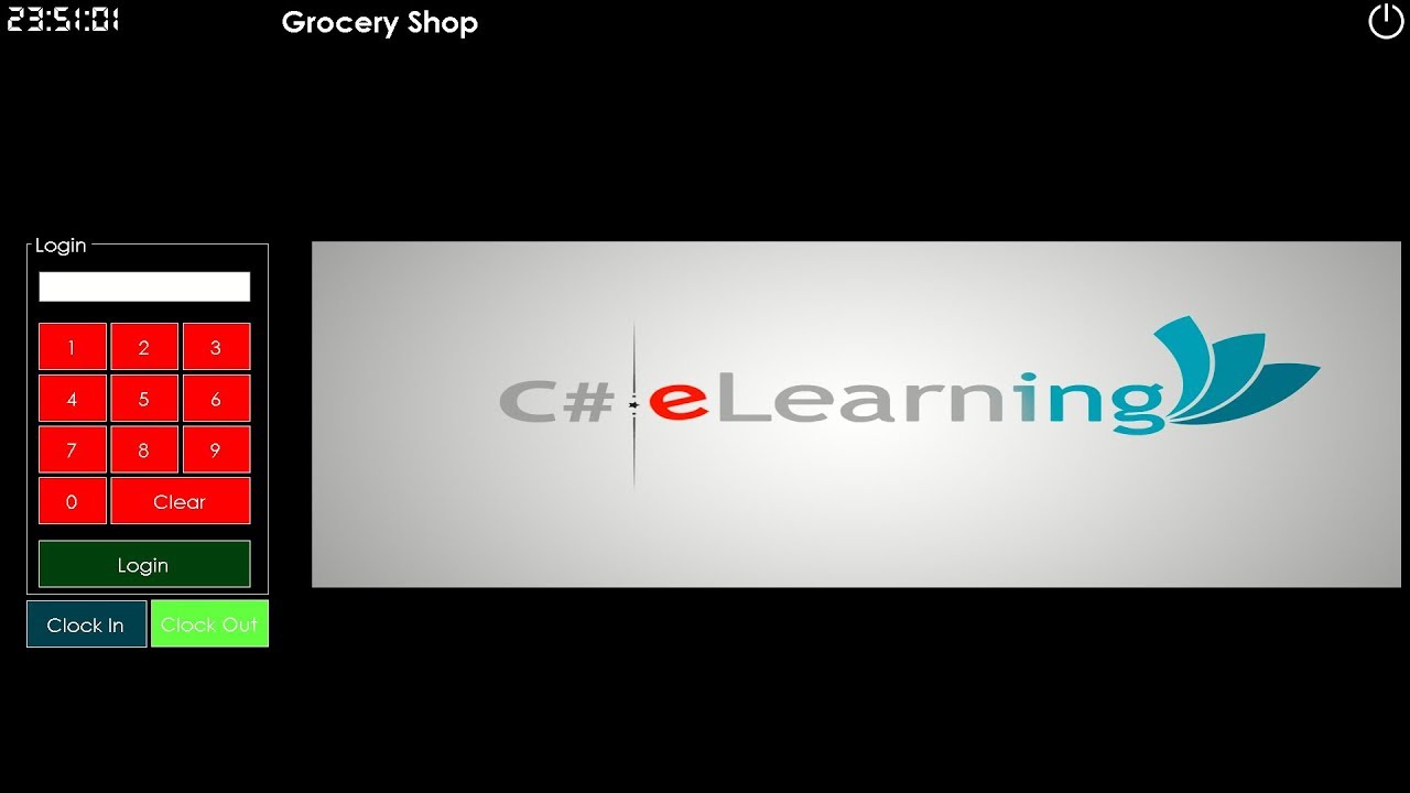 (Login Form) C# winform Grocery Shop POS Part 2 - YouTube
