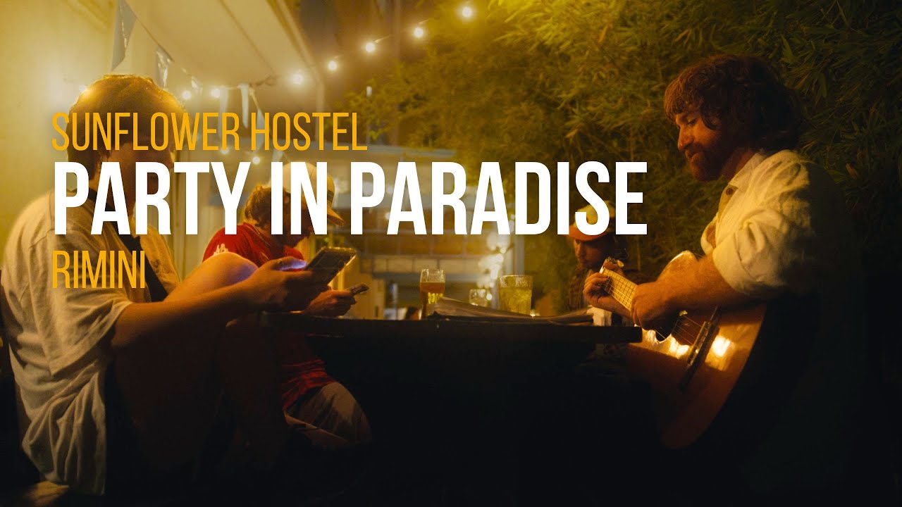 Party in an ITALIAN PARADISE! - Sunflower Beach Hostel Rimini - YouTube