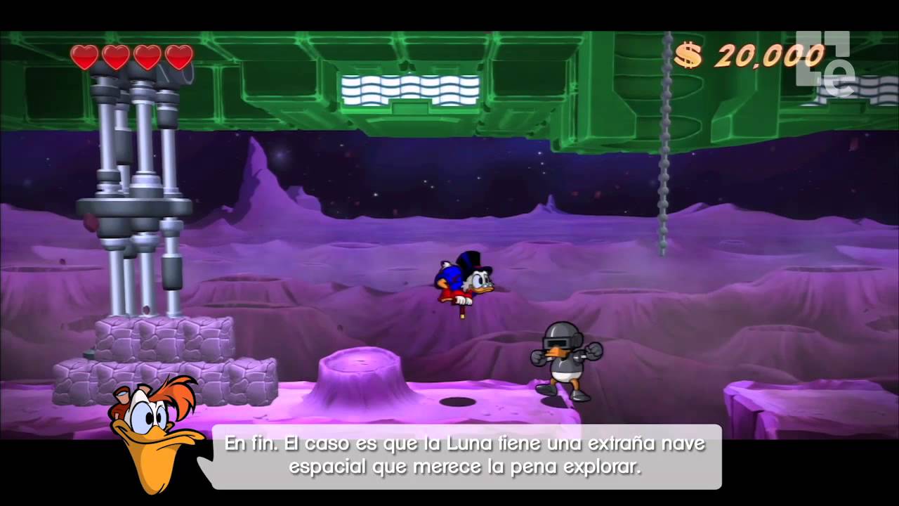 DuckTales Remastered - Joe McQuack lleva al tío Gilito a la Luna (sub ...