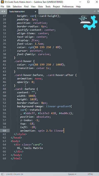 Create Magic Card Using HTML and CSS - YouTube