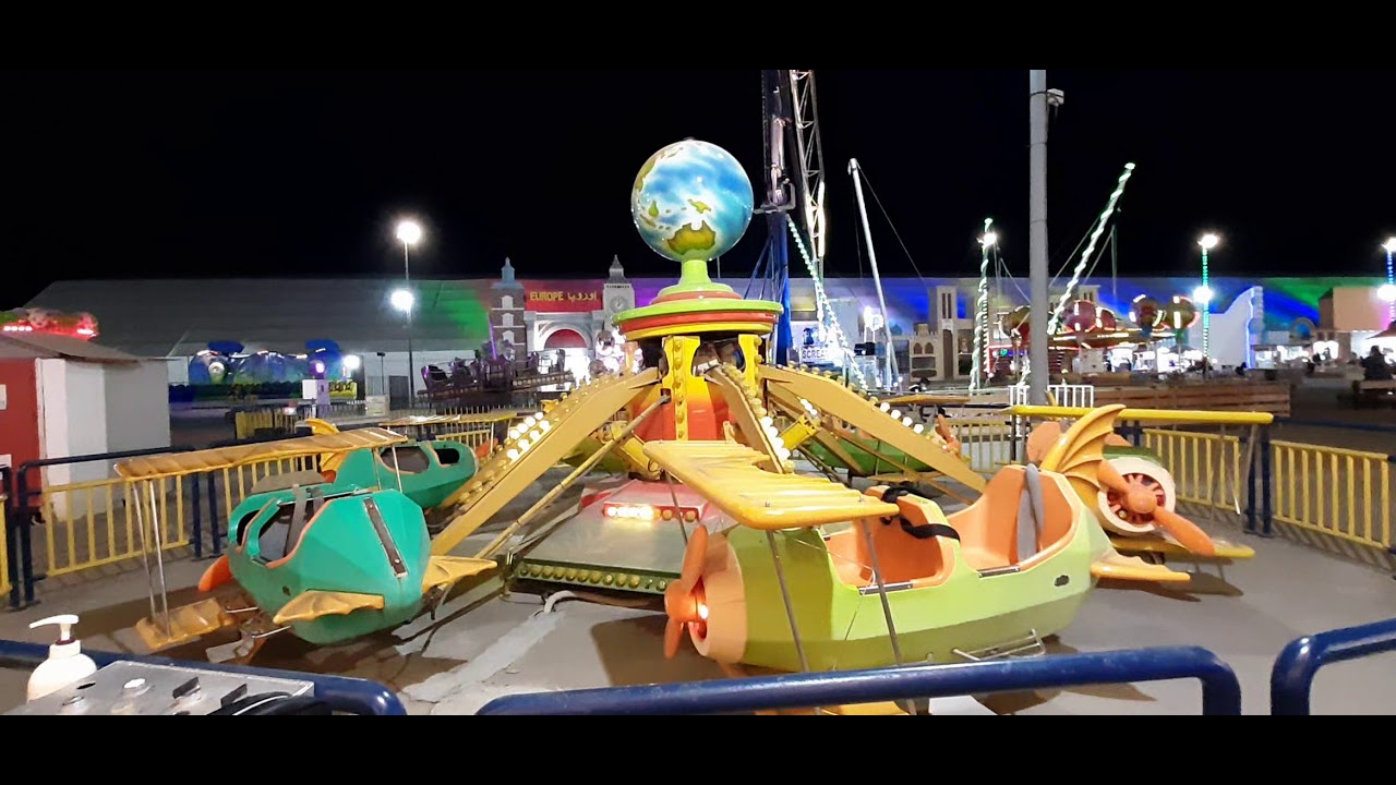 Exploring the Amusement Park || Airplane Rides - YouTube