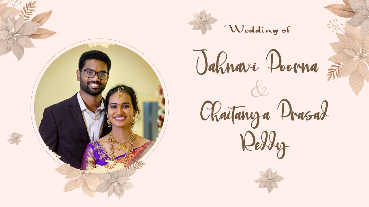 Jahnavi Poorna weds Chaitanya Prasad Reddy - YouTube