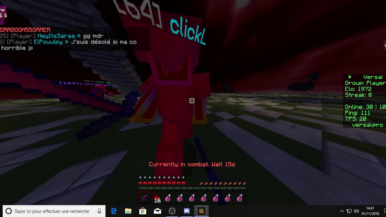 DISCORD WITH ALL BEST PVP TEXTURE PACK ! MCPE/W10 - YouTube